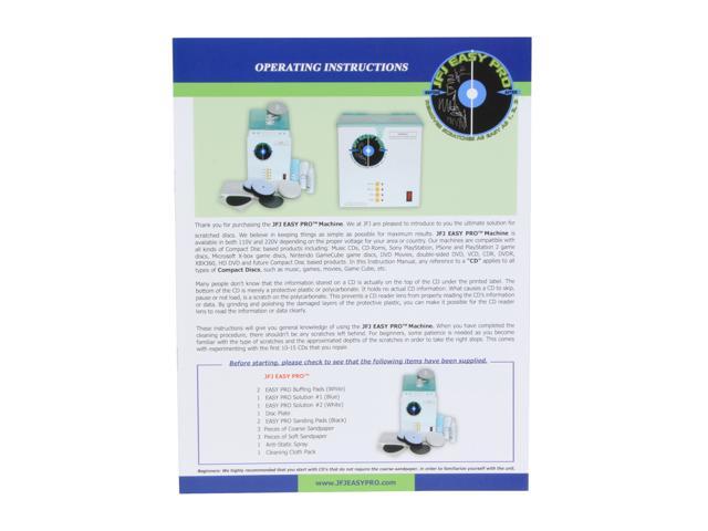 JFJ DISC REPAIR EASY PRO Disc Repair Machine 110V - Newegg.com