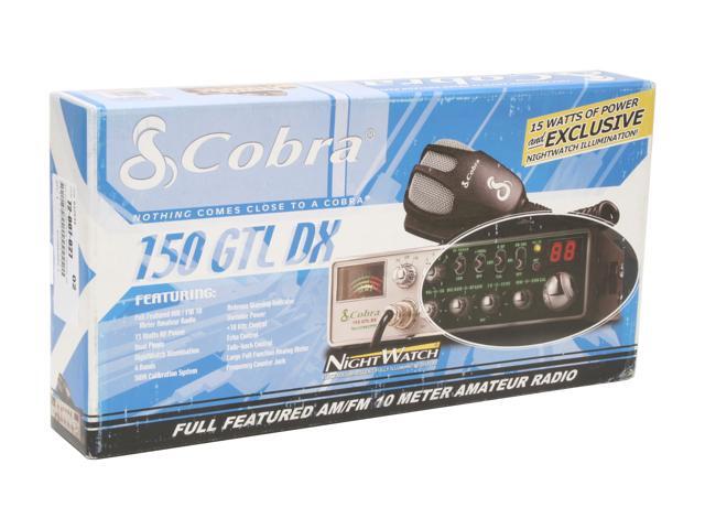Cobra 150-GTL DX Full featured AM/FM 10 Meter Amateur Radio with ...