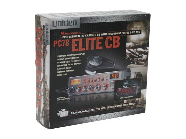 Uniden PC78 Elite Bearcat Pro Series CB Radio with Ergonomic Pistol ...