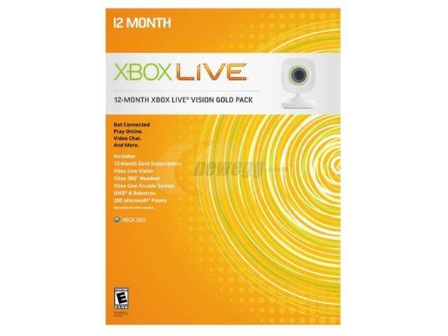 Microsoft Xbox 360 Live Vision Camera w/Gold Membership to XBOX Live ...