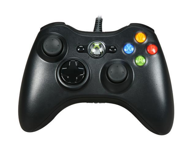 Xbox 360 Wired Controller Black/Glossy Black - Newegg.ca