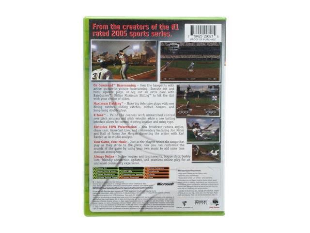 ESPN Major League Baseball 2K5 XBOX game 2K Games - Newegg.com