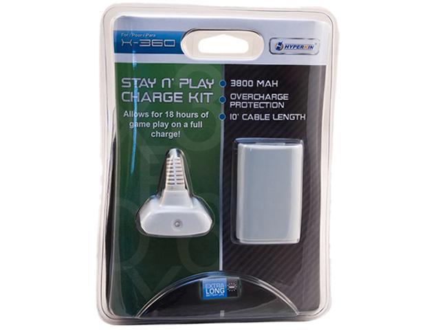 Hyperkin Xbox 360 Stay N' Play Charge Kit (White) - Newegg.com