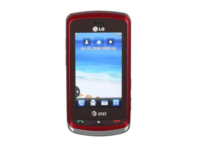 LG Xenon Red 3G Unlocked GSM Phone w/ Full QWERTY Keyboard / 2 MP ...