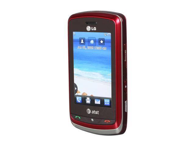 LG Xenon Red 3G Unlocked GSM Phone w/ Full QWERTY Keyboard / 2 MP ...