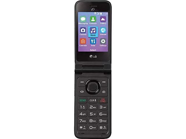 Tracfone Carrier-Locked LG Classic Flip 4G LTE Prepaid Flip Phone ...