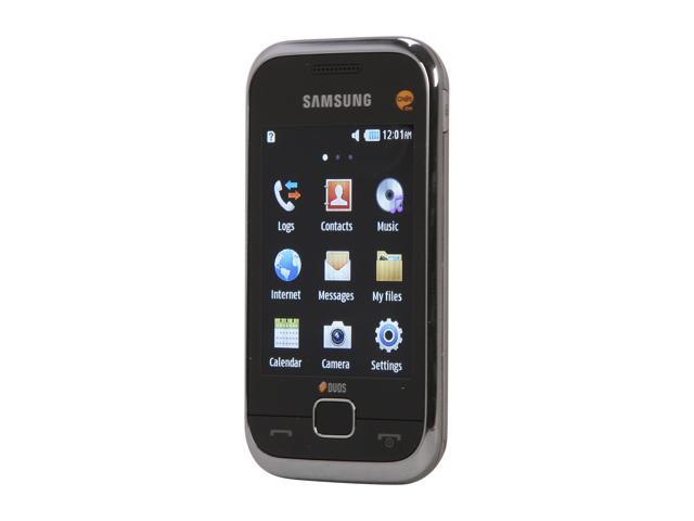 Samsung Duos C3312 Unlocked Dual SIM Cell Phone 2.8" Silver 30 MB ...