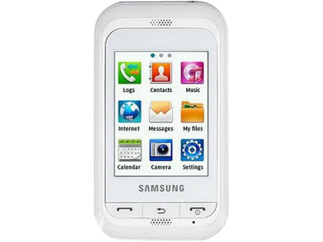 Samsung Champ C3300K Unlocked GSM Touchscreen Cell Phone 2.4" White 30 ...