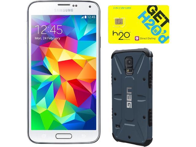 Samsung Galaxy S5 3G Unlocked GSM Phone + UAG Slate Case + H2O SIM Card ...