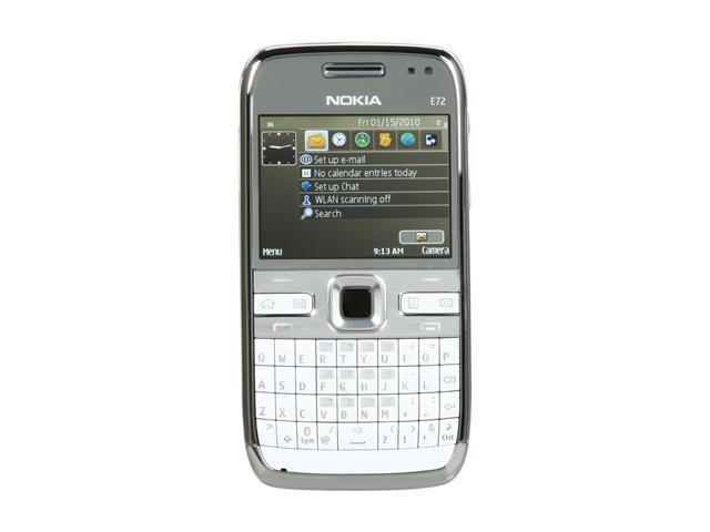 NOKIA E72 White 3G GSM Unlocked Smart Phone w/Navigation Accessory Kit - Newegg.com