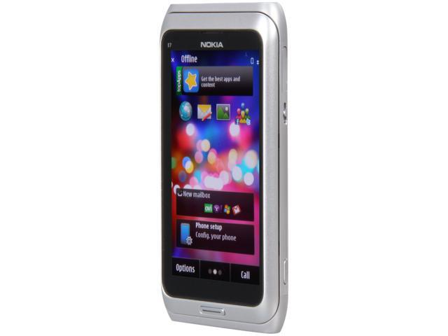 Nokia Silver 3G Unlocked GSM Smart Phone w/ Symbian^3 / 4" AMOLED Touch ...