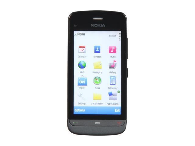 Nokia Graphite Black Unlocked GSM Smart Phone with Wi-Fi / 3.2" Touch ...