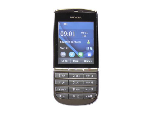 Nokia Asha 300 Graphite 3G Unlocked GSM Bar Phone / 5 MP Camera / 2.4 ...