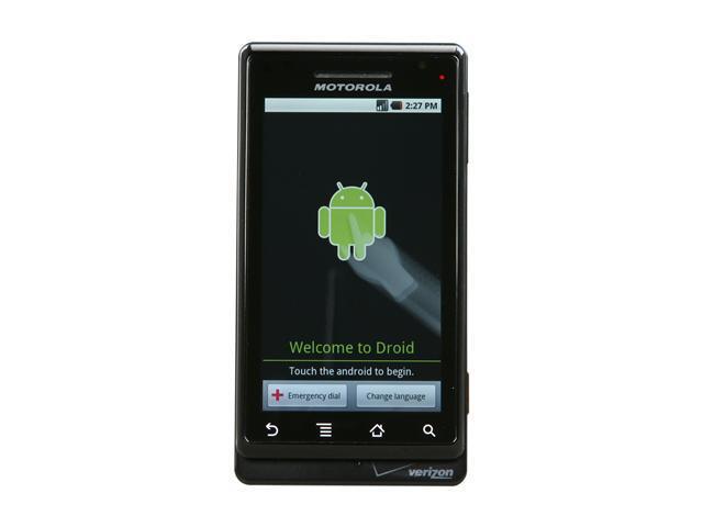 Refurbished: MOTOROLA Droid Black 3G Verizon Pre-paid Cell Phone ...