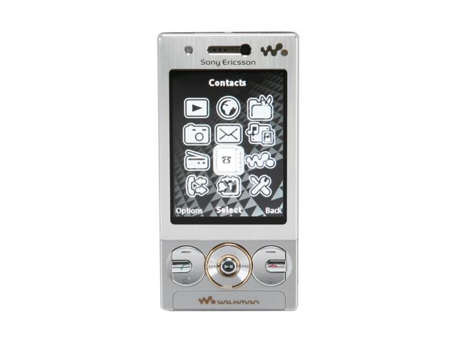 Sony Ericsson W705a Silver 3G Unlocked Slider phone with 3.2 MP Camera ...