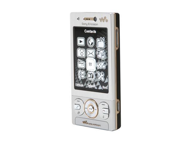 Sony Ericsson W705a Silver 3G Unlocked Slider phone with 3.2 MP Camera ...