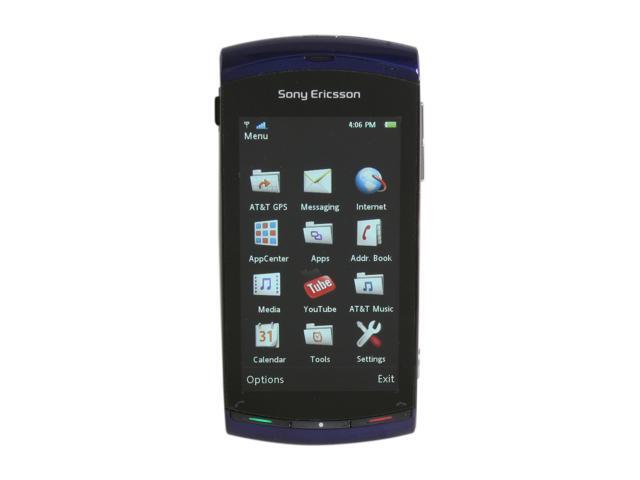 Sony Ericsson Vivaz Blue 3G Unlocked Cell Phone w/ 3.2" Touch Screen ...