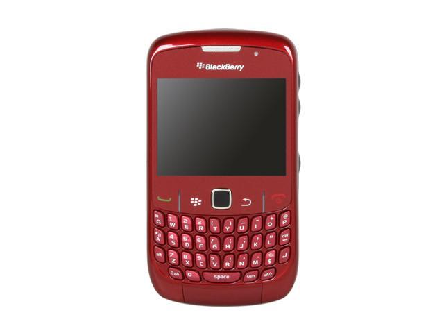 BlackBerry Curve Red Unlocked GSM Smart Phone with Wi-Fi, Full QWERTY ...