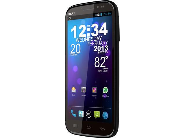 Blu Studio 5.3II D550i Unlocked Dual SIM Cell Phone 5.3" Black 4 GB ROM ...