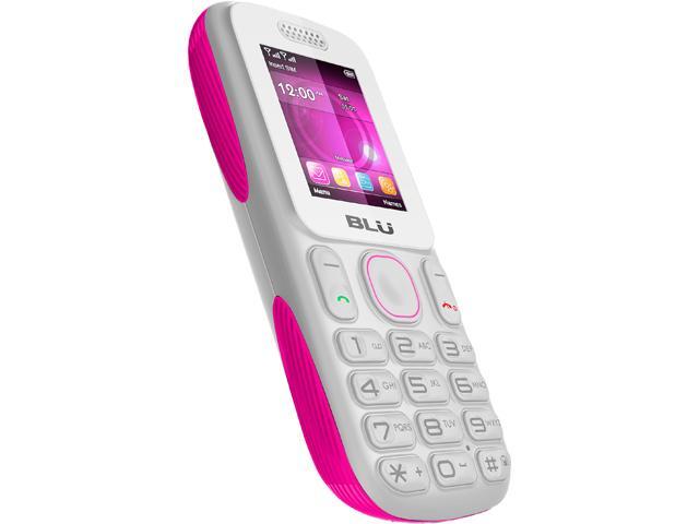 Blu Tank T190 2G Unlocked Dual SIM Cell Phone 1.8" White/Pink 32 MB RAM ...