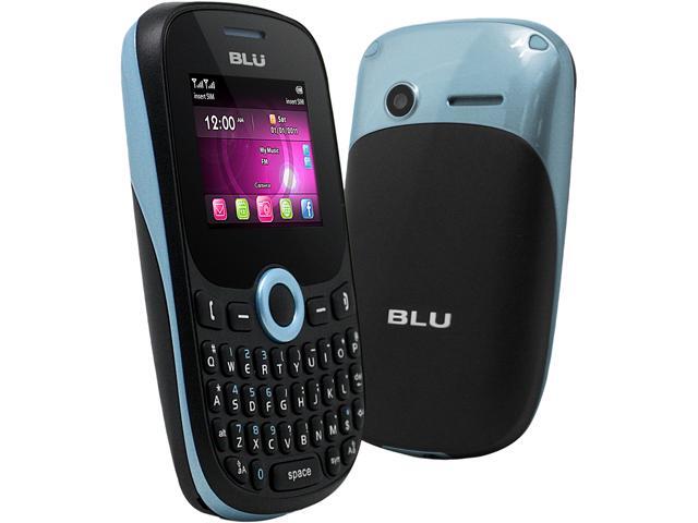 Blu Samba JR Plus Q53i Unlocked Dual SIM Cell Phone 1.8" Light Blue ...