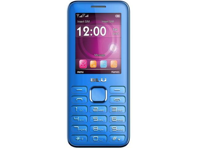 Blu Diva II T275T 2G Unlocked GSM Feature Phone 2.4" Blue 32MB RAM ...