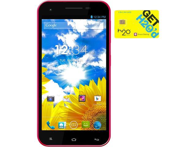 Blu Studio 5.5 D610a Pink Dual-SIM Android Cell Phone + H2O $40 SIM ...