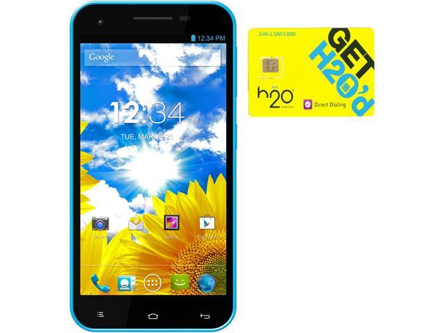 Blu Studio 5.5 D610a Blue Dual-SIM Android Cell Phone + H2O $50 SIM ...