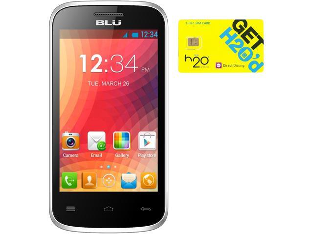 Blu Dash JR 4.0 K D142k Silver Dual-SIM Android Cell Phone + H2O $60 ...