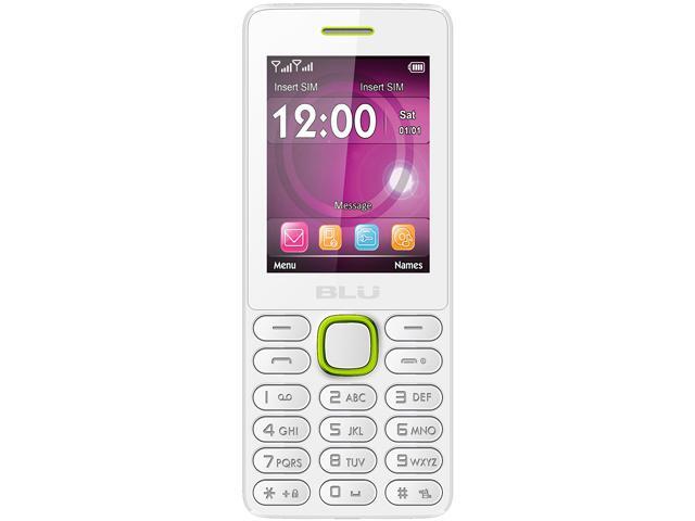 Blu Janet L T230 Unlocked GSM Dual-SIM Cell Phone 2.4" White/Yellow ...