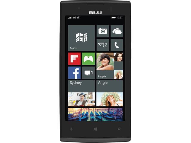 Blu Win JR LTE X130Q 4G LTE Unlocked GSM Windows OS Phone 4.5" Grey ...