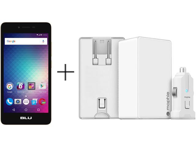 BLU Studio G2 S010Q Unlocked GSM Quad-Core Android Phone w/ 5 MP Front & Back Camera - Gold with ...