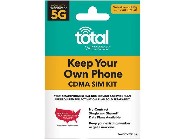 Total Wireless Keep Your Own Phone 3-in-1 Prepaid SIM Kit - Newegg.com