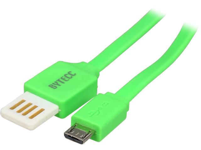 BYTECC U2MR-GN Green Dual Side USB connector, mobile Micro USB Cable ...