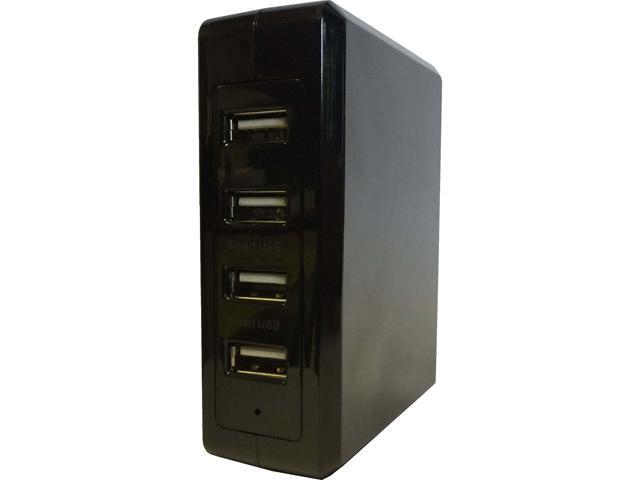 Inland 03223 Black Smart 4-Port USB Charger - Newegg.com