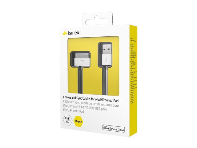 Kanex K30P3F1P White USB Charge & Sync Cable for iOS (30 pin) - Newegg.com