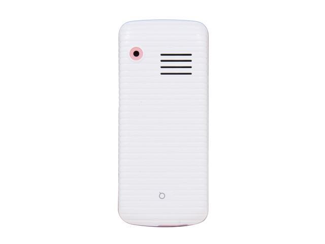 Unnecto ECO Unlocked Bar Phone w/ Dual Sim 1.77" White / Pink 64 MB ...