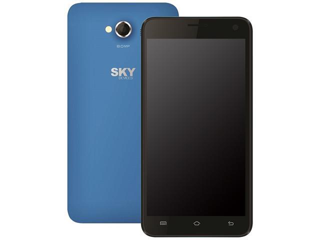 Sky Devices Sky 5.0W 4GB 3G/4G Android4.4 Unlocked Smartphone 5" Blue ...