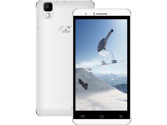 Sky Devices PLATINUM 5.5 3G Unlocked Cell Phone 5.5" White 512MB RAM ...