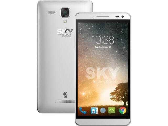 Sky Devices Elite 5.0L 4G LTE Unlocked Cell Phone 5" Silver 1GB RAM ...