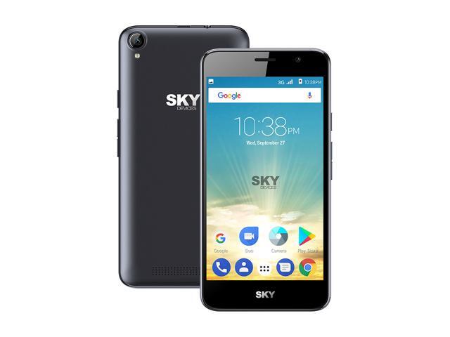 Sky Devices Platinum A55 3G Unlocked Dual SIM Cell Phone (5.5" Silver ...