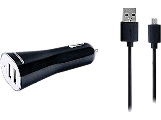 iEssentials IEPCM2U 3.4-amp Dual-port Usb Car Charger With Micro Usb ...