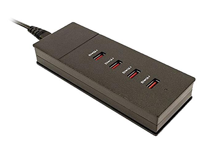 FoxSmart 40104 Black 5A 4-Port USB Charger - Newegg.com