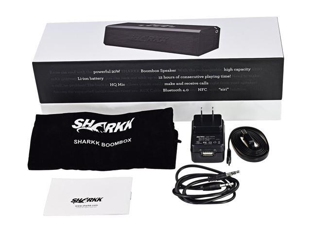 SHARKK SK869BT+ Black BoomBox+ Bluetooth 20W Portable Wireless Speaker ...