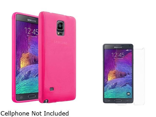 Insten Frost Clear Hot Pink TPU Case Cover + Colorful Diamond Screen ...