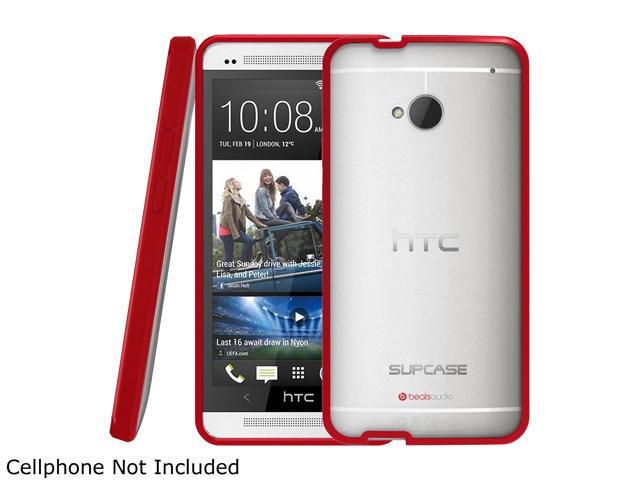 i-Blason Clear/Red SUPCase Premium Hybrid Protective Case for HTC One ...