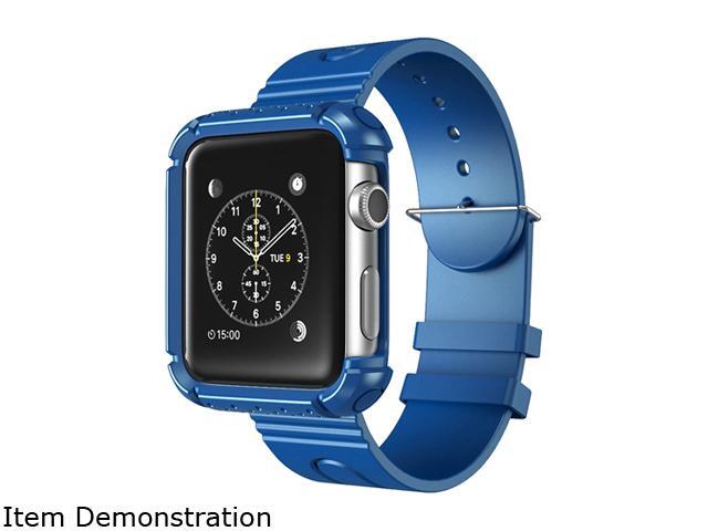 i-Blason Navy Apple Watch 42 mm Rugged Protective Case with Wristband ...