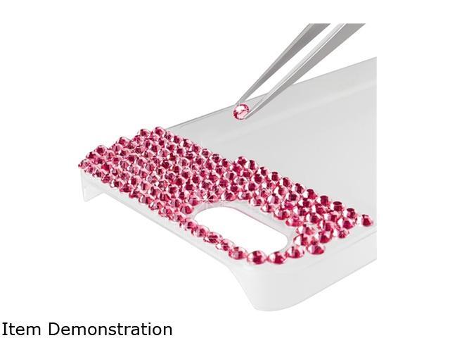 Insten Rose Pink 800pcs 3mm DIY Flat back Bling Round Rhinestones ...