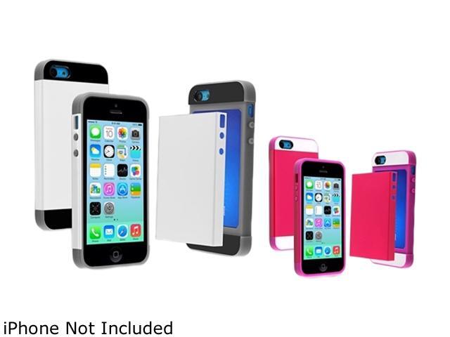 Insten 2 packs of Hybrid with Card Holder Cases Compatible with Apple ...