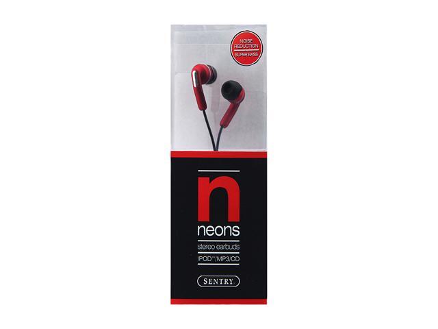 Sentry Red 3.5mm Neons Stereo Earbuds HO624 - Newegg.com